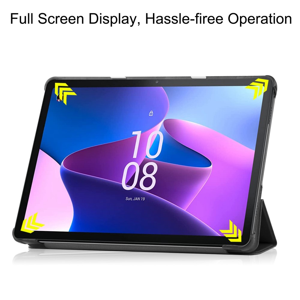 Lenovo Tab M10 (3rd gen) Tri-Fold Fodral Svart | Techhuset.se