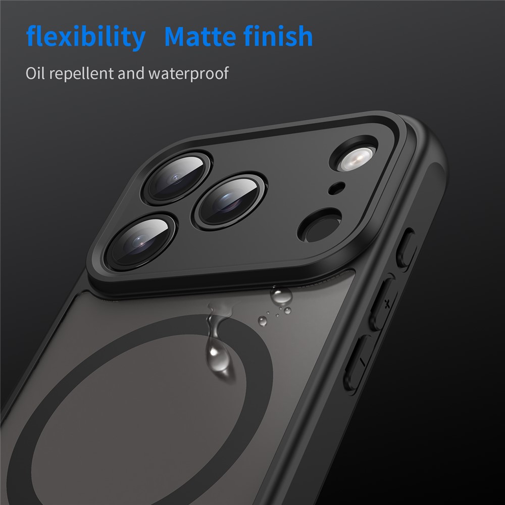 Magnetic Hybrid Skal iPhone 17 Pro Svart | MagSafe & Skydd