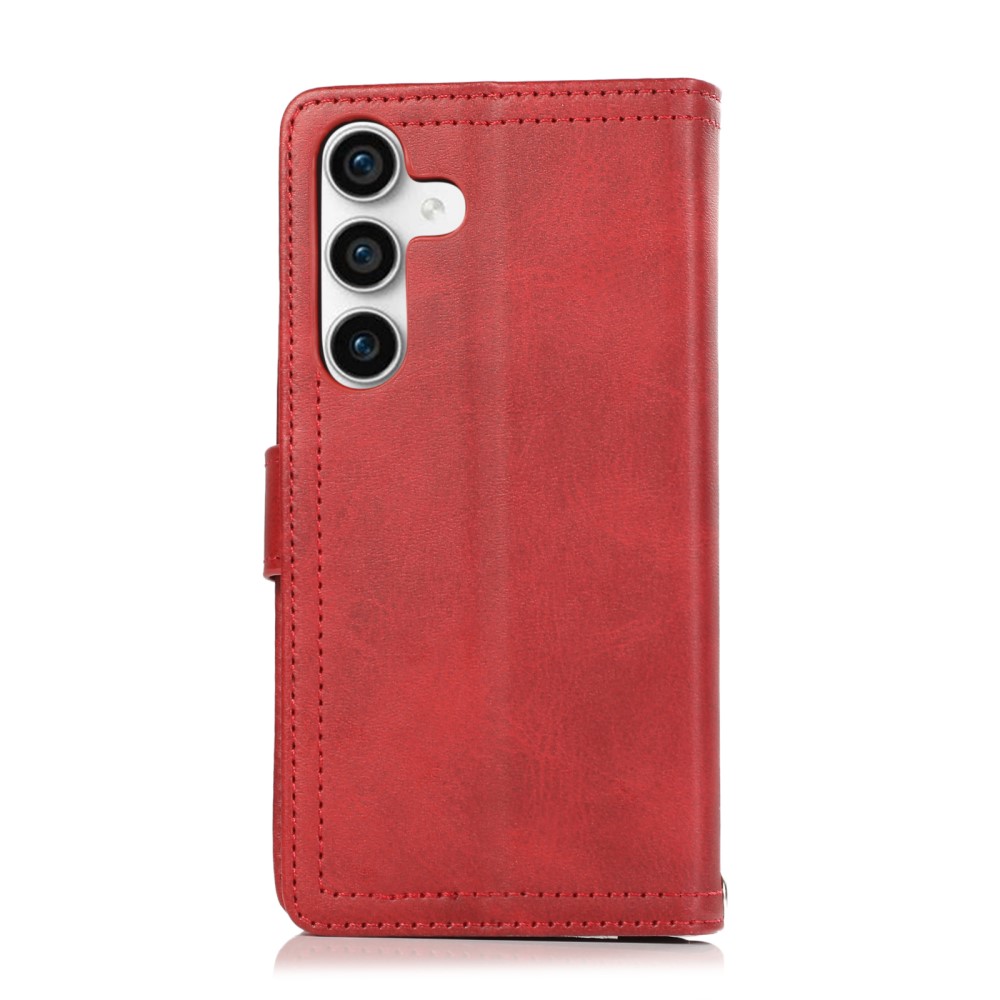 Samsung Galaxy S25 Plånboksfodral Multi-Slot Röd | Techhuset.se