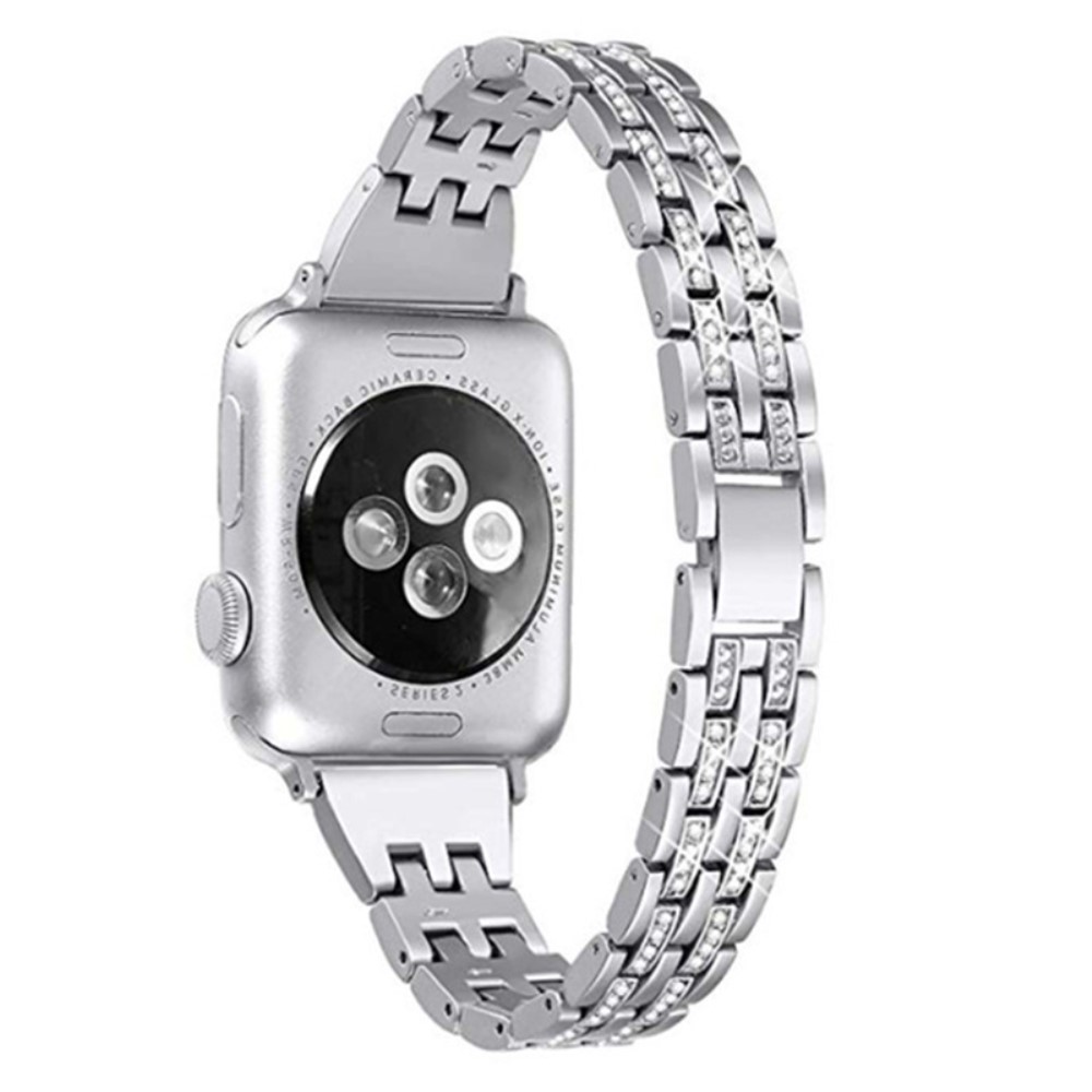 Apple Watch Series 11 42mm Slim Bling Armband Silver | Techhuset.se